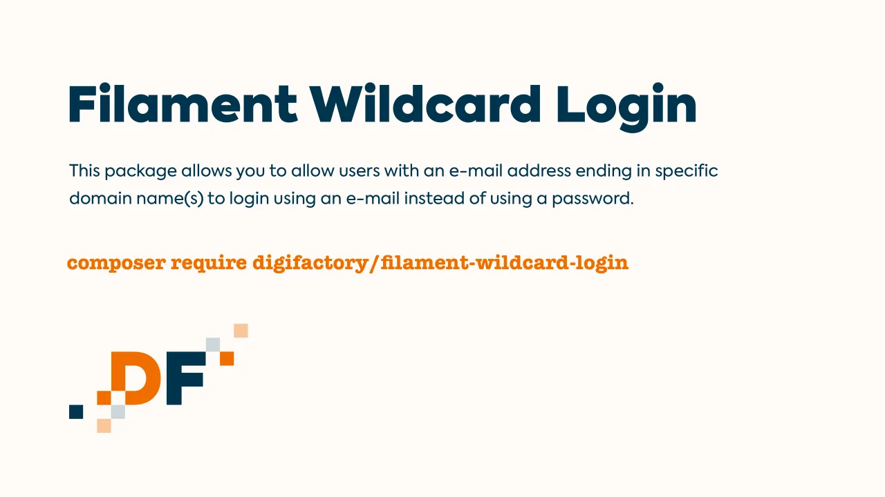 Wildcard Login - Filament